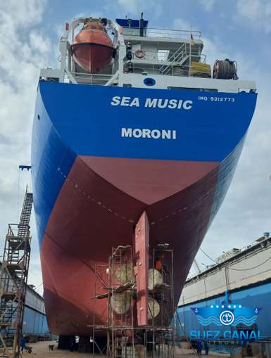 SCA - Docking (Sea Music) general cargo on the floating dock 25000 ton